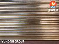China ASTM B111 C44300 Heat Exchanger Refrigerator Condenser Admiralty Brass Seamless Tubes for sale
