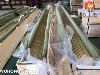 China ASTM B111 C44300 Heat Exchanger Refrigerator Condenser Admiralty Brass Seamless Tubes for sale