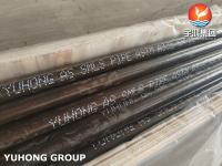 China Alloy Steel Seamless Tubes ASTM A335 P5 Black Painting Beveled End Pipe for sale