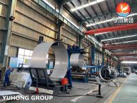 China ASTM EN Heat Exchanger Parts Tube sheet Botton Head Shell for sale