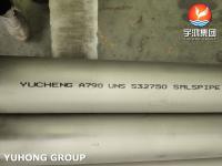 China Super Duplex  2507 ASTM A790 UNS S32750 Stainless Steel Seamless Pipe for sale