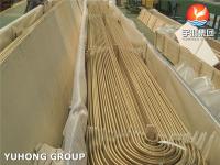 China ASTM B111 C68700 Copper Alloy Steel Seamless U Bend Tube For Heat Exchanger for sale