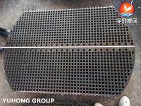 China EN 10025-2 S235JR Carbon Steel Baffles Customized Heat Exchanger Baffle Plate for sale