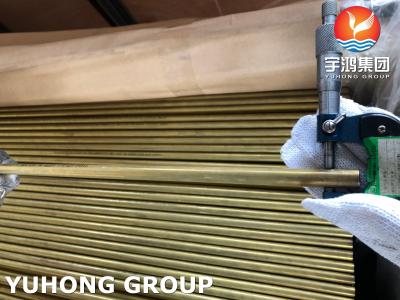 China ASTM B111 C68700 / CuZn20Al2 Seamless Aluminium Brass Tube For Heat Exchanger for sale
