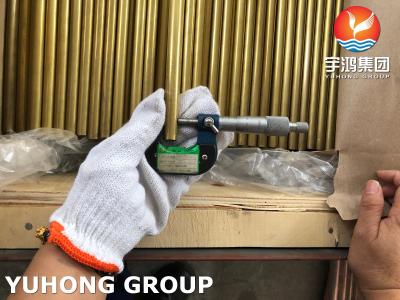 China ASTM B111 UNS C68700 CuZn20Al2 Aluminum Brass Tube For Oil and Gas Industry for sale