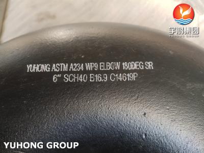 China Alloy Steel Buttweld Fitting ASTM A234 WP9 180 Degree SR Elbow B16.9 for sale