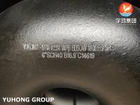 China Buttweld Fitting ASTM A234 WPB Carbon Steel 90/180 Degree SR Elbow for sale