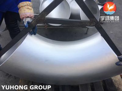 China EN 10253-2 1.4541 Large Diameter Butt Weld Fitting 90 Deg Elbow for sale