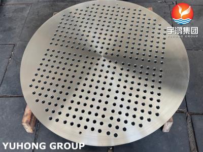 China ASTM A182 F316L / 1.4404 Stainless Steel Tube Sheet Heat Exchanger Tube Plate for sale