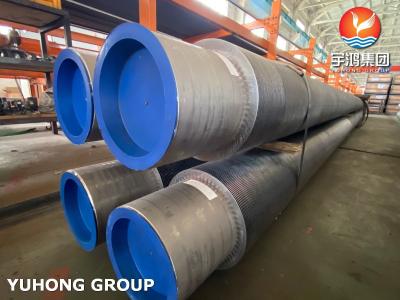 China Finned Pipe ASTM A312 TP347H SS Strip Solid Fin Tube For Economizer for sale