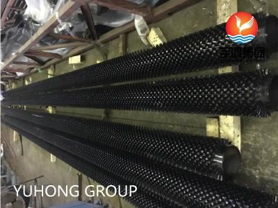 China Sandblasted Oval Tube Shape ASTM A335 P9 Studded Finned Tube for High Frequency Welding for sale