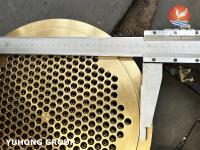 China Naval Brass C46400 Tubesheet B171 Cuzn36sn1 For Marine Heat Exchanger for sale