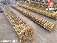 China Copper Alloy Straight Tube Bundle U Stamped C68700 Tube C46400 Tubesheet for sale