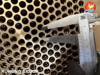 China ASTM B171 / B171M UNS C46400 Naval Brass Tube Sheet For Heat Exchanger for sale