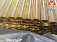 China Seamless Copper Alloy Heat Condenser Tube Astm B111 C44300 O61 CuZn28Sn1 for sale