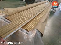 China Seamless Copper Alloy Heat Condenser Tube Astm B111 C44300 O61 CuZn28Sn1 for sale