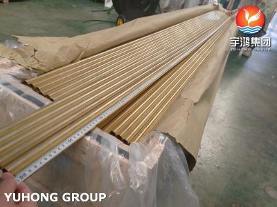 China Seamless Copper Alloy Heat Condenser Tube Astm B111 C44300 O61 CuZn28Sn1 for sale