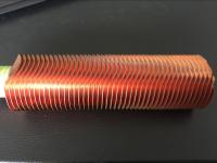 China CuNi 90/10 Shape Type Heat Exchanger Fin Tube OD25.4 X 1.5WT L Finned Copper Tubing for sale
