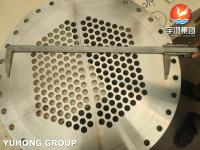 China ASTM A182 F304 Stainless Steel Tube Sheet Heat Exchanger Tube Plates for sale