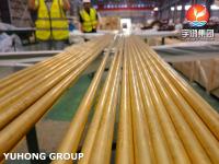 China ASTM B111 ASME SB111 C68700 Aluminum Brass Tube For Heat Exchanger for sale