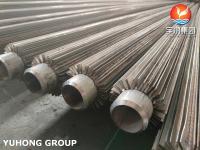 China Stainless Steel 316L Longitudinal Finned Tube Heat Exchanger U Channel Fin Tube for sale
