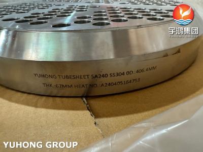 China ASTM A240 SS304 Tubesheet For Heat Exchanger Accessories for sale