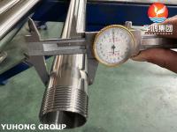 China ASTM A270 Sanitary Tube TP304 Stainless Steel Seamless Tube with NPT Thread End for sale