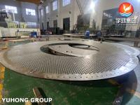 China Stainless Steel Baffle And Tube Sheet For Shell And Tube Heat Exchangers for sale