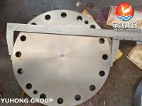 China ASTM SA266 Gr2N Channel Cover Flange And Shell Side Flange Used In Heat Exchanger for sale