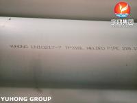 China TP316L EN 1.4404 ERW Pipe For Waste Water Treatment Plant EN10217-7 Standard Efficiency for sale