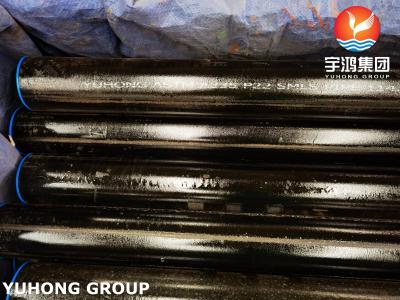 China ASTM A335 P22 Black Painting Alloy Steel Seamless Pipe 2.25Cr-1Mo for sale