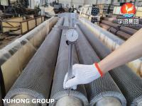China TP304H Stainless Steel Serrated Finned Tube HFW High Frequency Welding for sale