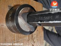 China Stainless Steel Forged Fitting ASME SA105 B16.11 3000 NPT Half Coupling With B16.11 Standard for sale