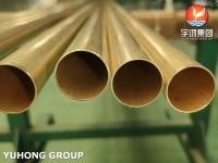 China JIS H3300 C6872T / ASTM B111 C68700 Aluminum Brass Tube Heat Exchanger Tube for sale