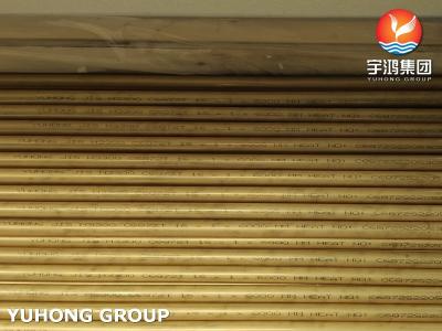 China JIS H3300 C6872T / ASTM B111 C68700 Aluminum Brass Tube Heat Exchanger Tube for sale