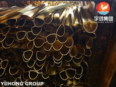 China Irregular Shaped Tube Copper Plumbing Tube Decorative Copper Tube for sale