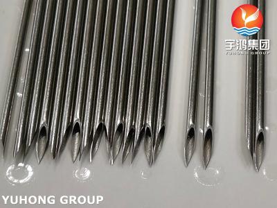 China 16G Stainless Steel Veterinary Needle Tube For Livestock Injection , Triple bevel Tip for sale