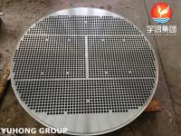 China Alloy Steel Tubesheet ASTM A335 ASME SA335  F5N OD 1761MM*182MM  2476HOLES*19.25MM HEAT EXCHANGER APPLICATION for sale