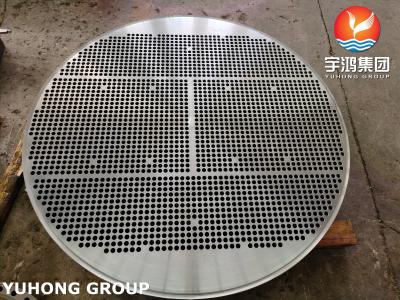 China Alloy Steel Tubesheet ASTM A335 ASME SA335  F5N OD 1761MM*182MM  2476HOLES*19.25MM HEAT EXCHANGER APPLICATION for sale