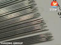 China ISO7864 SUS304 Medical Injection Stainless Steel Needle Tube , 21G 44MM , Bevelled Tip for sale