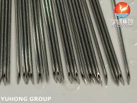 China ISO7864 SUS304 Medical Injection Stainless Steel Needle Tube , 21G 44MM , Bevelled Tip for sale