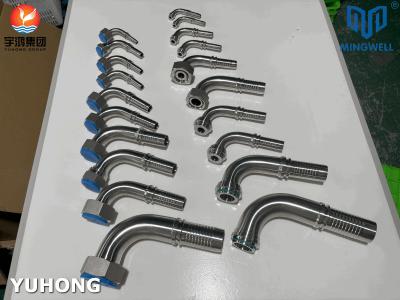 China 316L Hydraulic Stainless Steel Hose Fitting 90° Elbow for sale