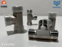 China Stainless Steel Adapter Tees NPT G PT SS316L Hydraulic  Forming for sale