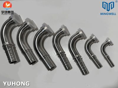 China Stainless Steel Hose Fitting 90° SAE Flange SS316L For Hose Tube Connection Application for sale