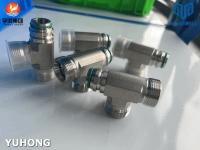 China Stainless Steel Adapter Tees NPT G PT SS316L Hydraulic  Forming for sale