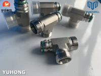 China Stainless Steel Adapter Tees NPT G PT SS316L Hydraulic  Forming for sale