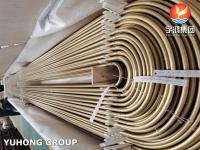 China ASME SB111 C68700 Aluminium Brass U Bend Heat Exchanger Tube for sale