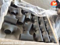 China ASTM A234 WP11 Equal Tee , Carbon Steel Butt-Weld Fitting , Black Paint Rust Proof Surface for sale
