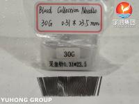 China ISO9626 SUS304 30G 0.31*23.5MM Medical Solid Bevelled Blood Lancet For Sampling Test for sale