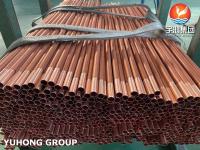 China ASME SB111 C12200 Copper Steel Seamless Tube Low Fin Tube For Heat Exchanger for sale